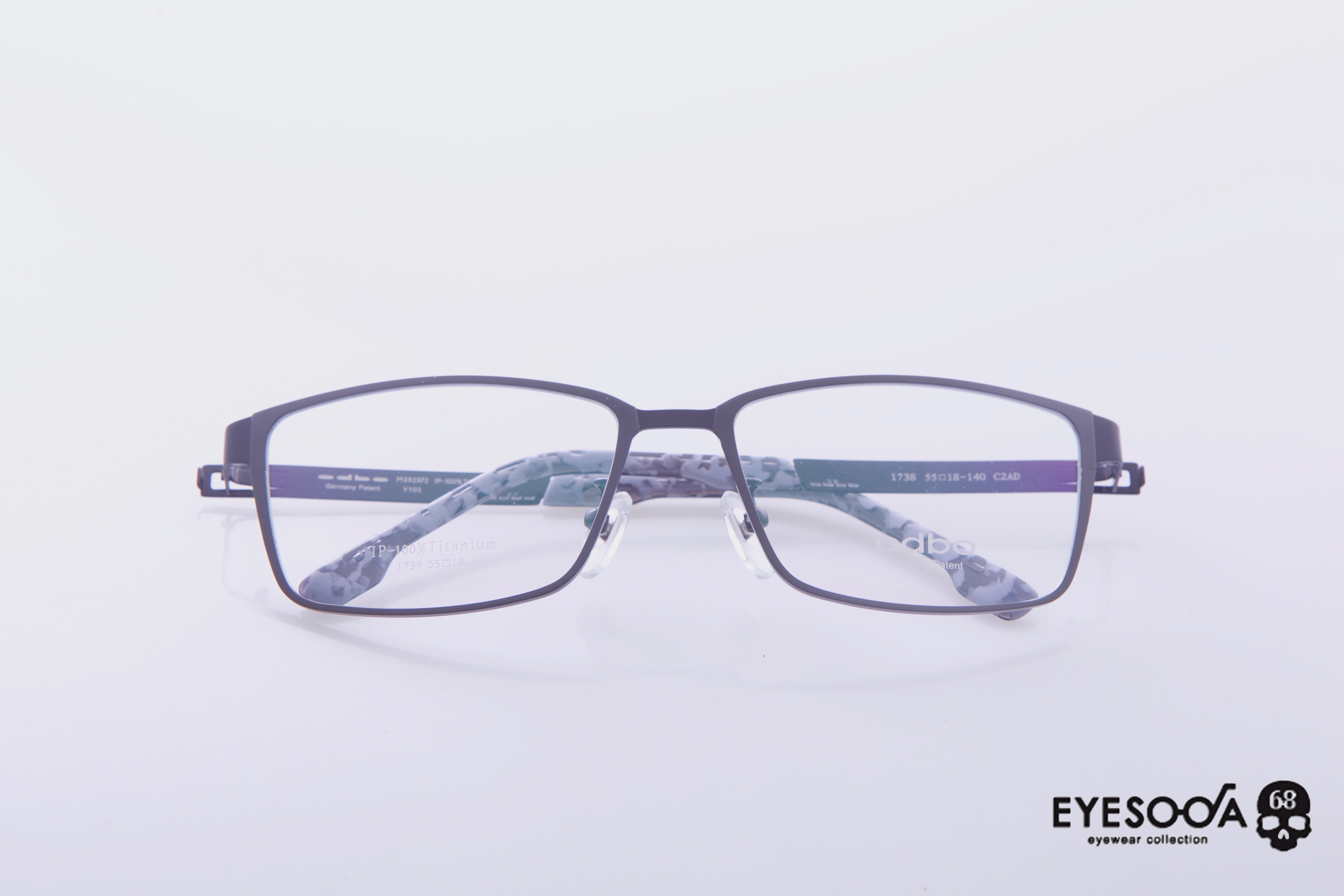 odbo C3 (1738-C2AD-黑灰) | 仁愛眼鏡 Howard Eyewear