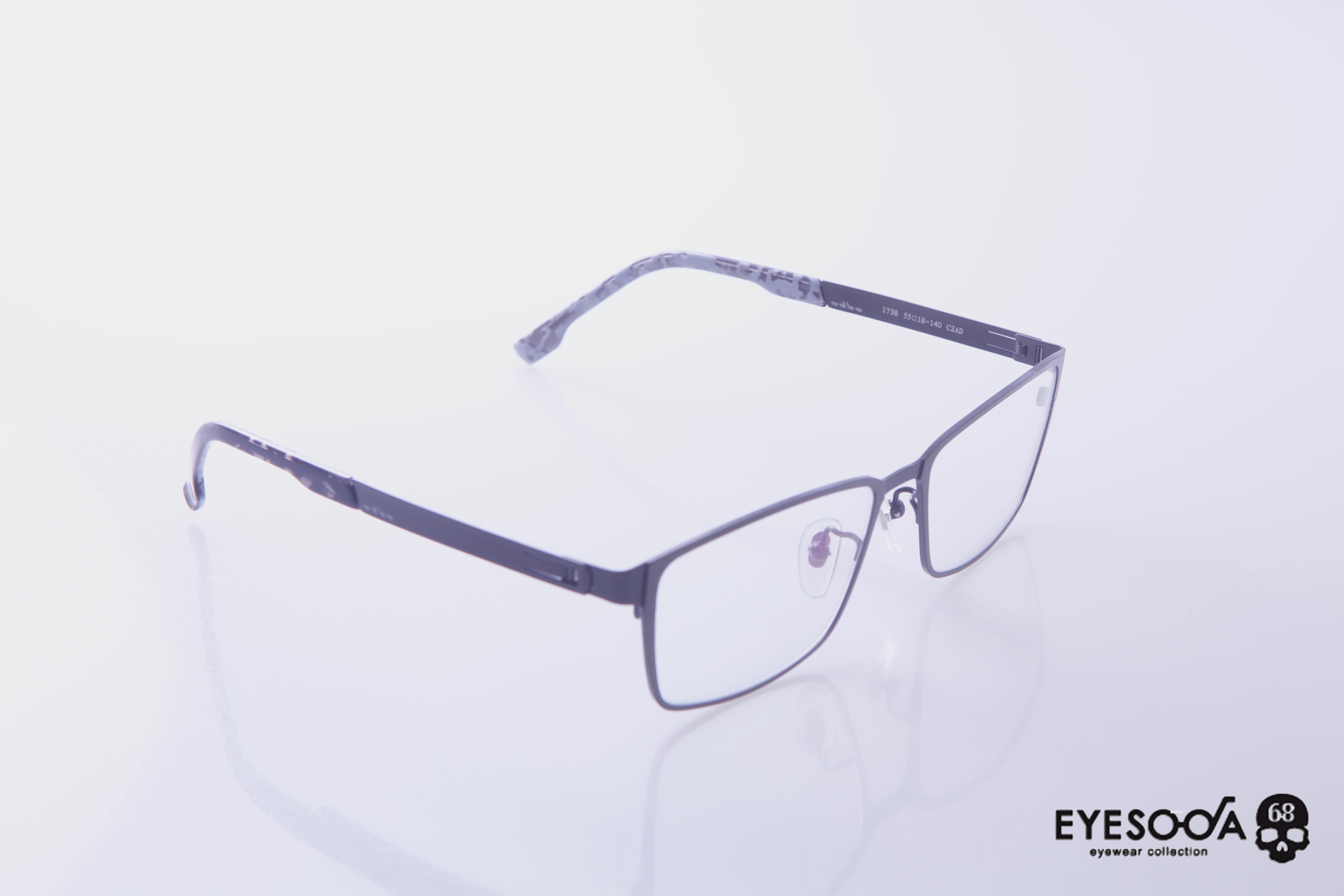 odbo C3 (1738-C2AD-黑灰) | 仁愛眼鏡 Howard Eyewear